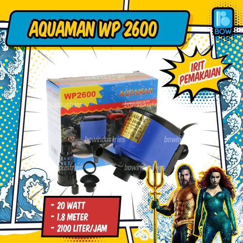 Promo Pompa Air Celup Power Head Aquarium Aquascape Akuarium AQUAMAN WP ...