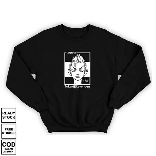 Jual SWEATER CREWNECK TOKYO REVENGERS TAKEMICHI HANAGAKI MIKEY MANJI TG ...