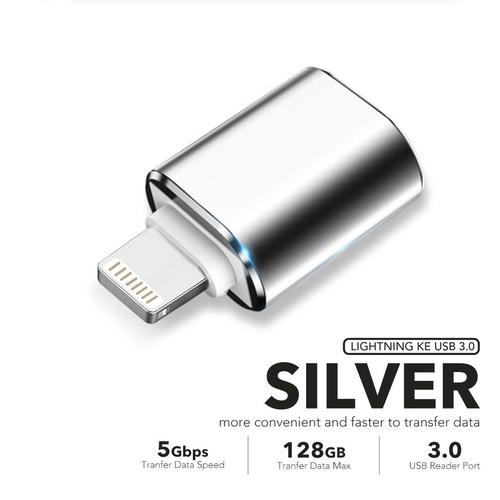 Jual USB OTG IPHONE CONVERTER ADAPTER USB 3.0 FOR FLASHDISK MOUSE IOS ...