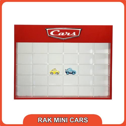 Jual Rak Disney Cars Mini Racers Isi 30 Header Edition Acrylic - Biru ...