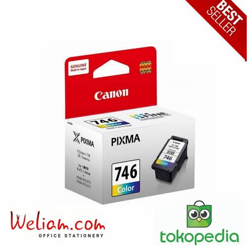 Jual TINTA CANON CARTRIDGE PIXMA 746 COLOUR ORIGINAL - 3 WARNA - 3 ...