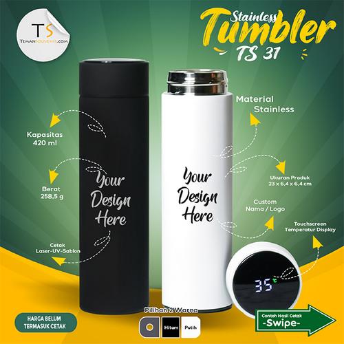 Jual Custom Smart Tumbler LED Stainless|Thermos suhu Vacuum Flask-TS 31 ...
