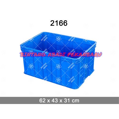 Jual 2166 KERANJANG PLASTIK CONTAINER INDUSTRI RABBIT - Biru - Kota ...