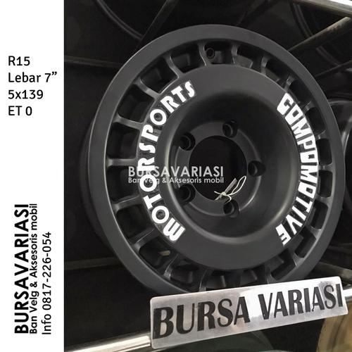 Jual Velg R15 Rally RL Compomotive 5x139 Jimny Katana Jeep CJ Taft ...