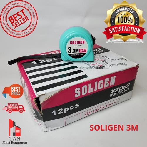Jual Meteran Rol Soligen 3 5 7,5 10 m meter Meteran Tukang Murah Bagus ...