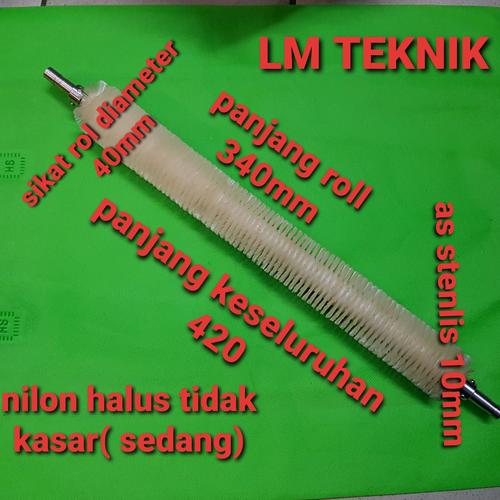 Jual sikat roll nilon diameter 40mm x 340mm - Jakarta Barat - Lm teknik ...