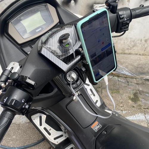 Jual paket tutup stang nmax 2020 braket charger hp nmax 2020 nemo ...
