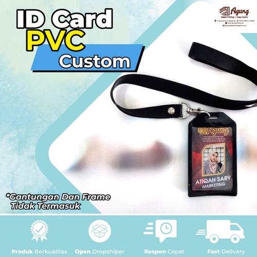 Jual CETAK ID CARD PVC INSTANT DESAIN CUSTOM BISA SATUAN - Kab. Sleman ...