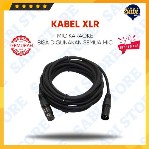 Jual KABEL MIC XLR M/F OFC / SOUND SYSTEM / KARAOKE SHIELDED 1 3 5 10 ...