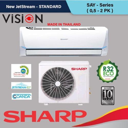 Jual AC SHARP 2PK AH-A18SAY THAILAND 2 PK SPLIT 18 SAY JETSTREAM - Kota ...