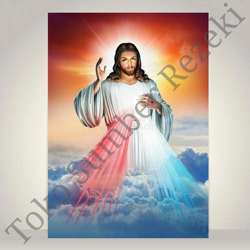 Jual Poster Malaikat Yesus Tuhan Besar Mukjizat Ilahi Paper Kanvas ...