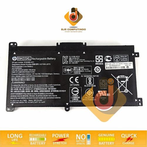 Jual Baterai BK03XL Hp Pavilion X360 14-BA 14-BA000 14-BA015TX 14 ...