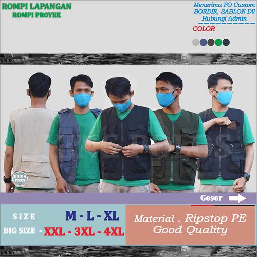 Jual JAKET MOTOR - ROMPI PROYEK - ROMPI GOJEK - HIJAU ARMY, XXL - Kota ...