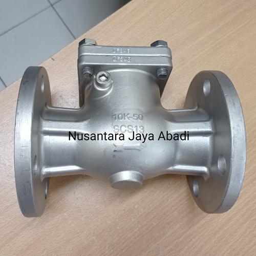 Jual Swing Check Valve Klep Tabok Stainless 304 2 " inchi Flange JIS 10K - Jakarta Barat ...