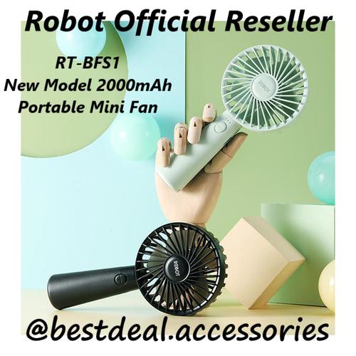 Jual Robot RT-BFS1 Kipas Angin Portable Mini Fan 2000mAh New Model RT ...