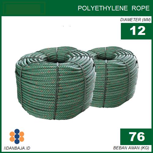Jual POLYETHYLENE ROPE 12 MM ( TALI HDPE TAMBANG TAMPAR ) HARGA PER ...