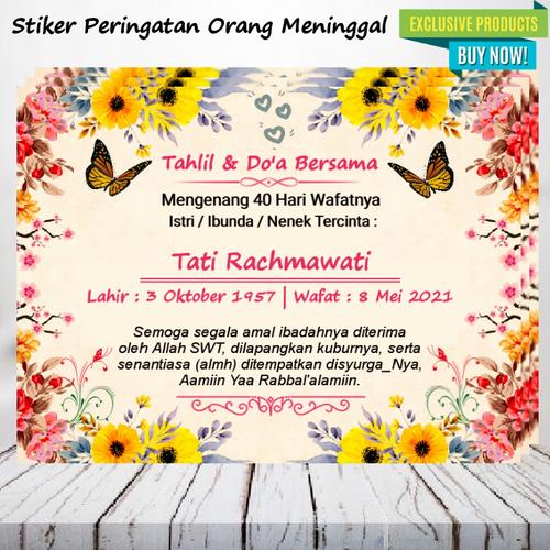 Jual Stiker Label Acara 7/40/100 Hari Wafat Almarhum - Kab. Bekasi ...