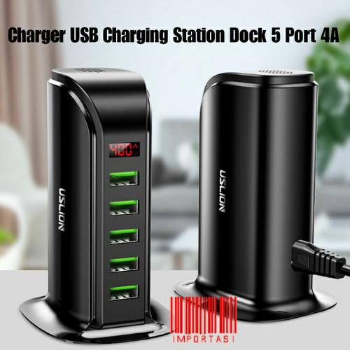 Jual Super Docking USB Fast Charging Station Dock 5 Port 4A Quick ...