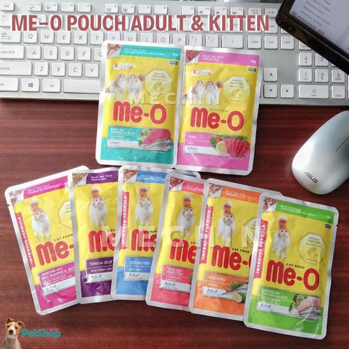 Jual MEO POUCH CAT ADULT & KITTEN 80gr / Me-O Pouch / Makanan basah ...