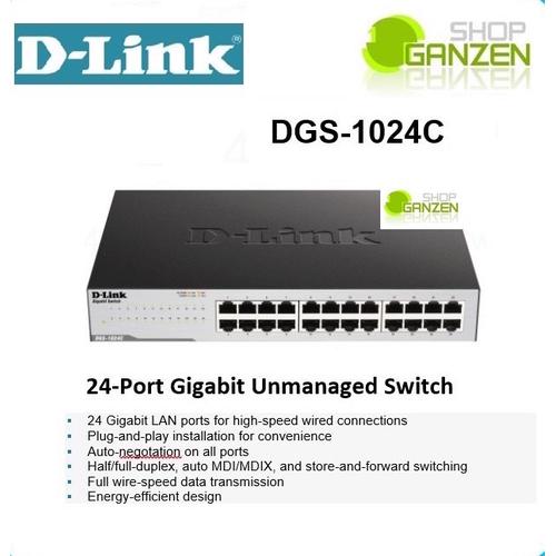 Jual D-LINK DLINK DGS-1024C / D 24-Port Gigabit Desktop Switch DGS1024C ...