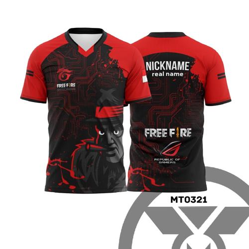 Jual KAOS JERSEY ESPORT FREE FIRE ZORRO CUSTOM NAMA DAN LOGO ADA SIZE ...