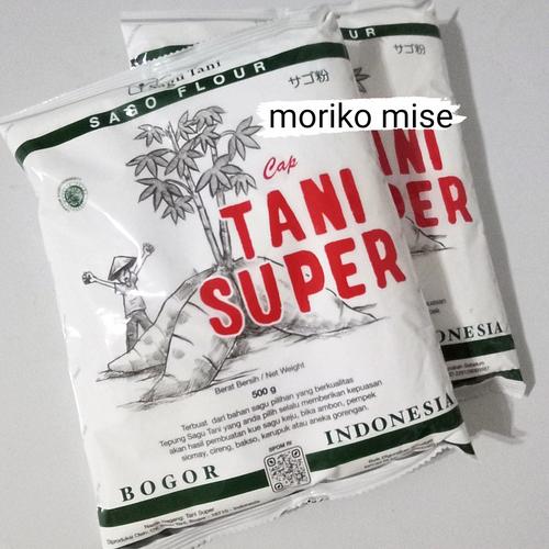 Jual tepung sagu tani super 500gr / tepung sagu cap pak tani / sagu ...
