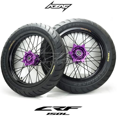 Jual BAN SET SUPERMOTO CRF150 EXCEL TAKASAGO ASIA TROMOL SCARLET CNC ...