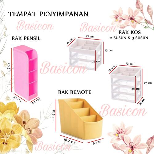 Jual RAK MINI 4 SEKAT TEMPAT PENYIMPANAN ALAT TULIS RAK - rak remote ...