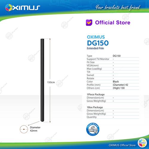 Jual TV Bracket wall Stand Pole Extended DG150 - DG150 Seller - Kota ...