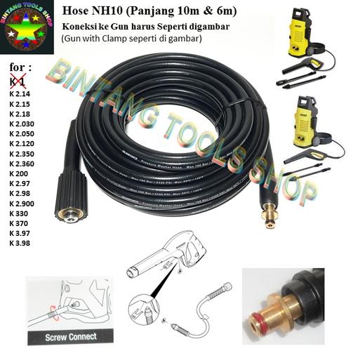 Jual Selang Hose NH10 10meter WP.130bar BP.Max400bar for Karcher K1 K2 ...