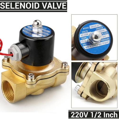 Jual Klep Selenoid Valve 220v ukuran 1/2 inch Selenoid Air Otomatis ...