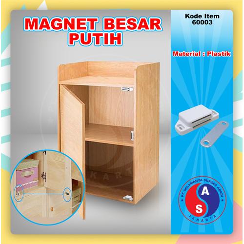 Jual Magnet Kotak Besar Putih Lemari Pintu Kayu / Magnetic Catch ...
