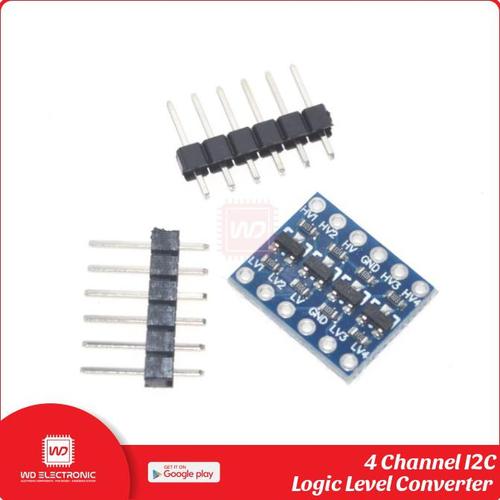Jual 4 CHANNEL LOGIC LEVEL CONVERTER I2C BI-DIRECTIONAL MODULE - Kota ...