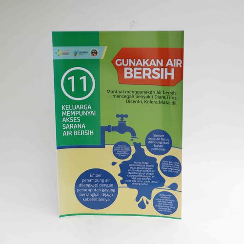 Jual Poster Gunakan Air Bersih 12 Indikator KS - Kab. Sleman - Syafana ...