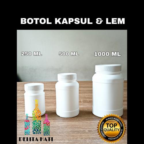 Jual BOTOL KAPSUL / BOTOL LEM 1000 ML HDPE FOOD GRADE - Jakarta Pusat ...