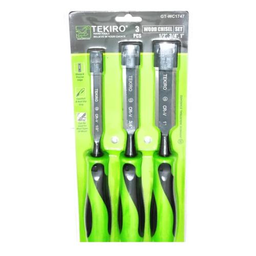 Jual TEKIRO GT-WC1747 Wood Chisel Set 3 Pcs - Tatah Pahat Kayu Set 3 ...