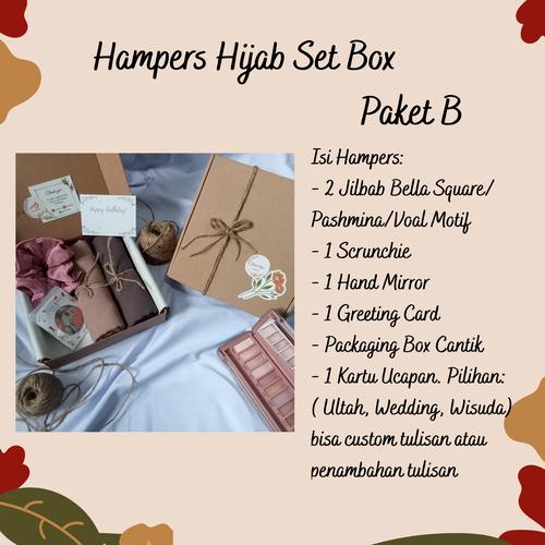 Jual PAKET B Bella Square Laser cut/Hampers Hijab Bella Square Laser ...