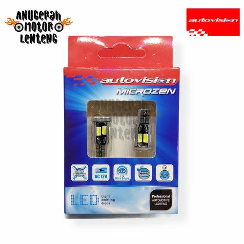 Jual Lampu Led T10 Autovision Microzen Lampu Senja Sen Rem Plat Nomor ...