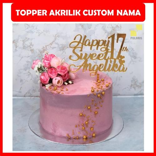 Jual CAKE TOPPER TOPER KUE ULANG TAHUN CAKE CUSTOM HAPPY BIRTHDAY ...