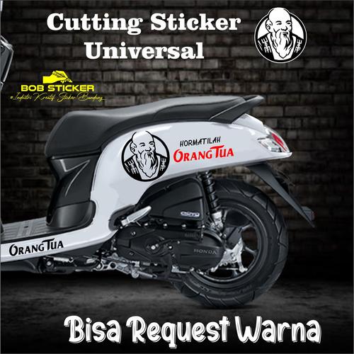 Jual Cutting sticker CAP ORANG TUA Motor Universal - gambar 3 - Kab ...