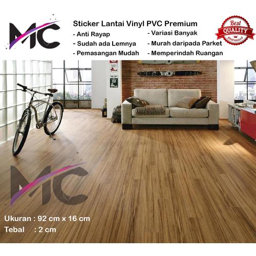 Jual Stiker Lantai Kayu Sticker Vinyl Motif Parket Vynil Vinil PVC 90cm ...