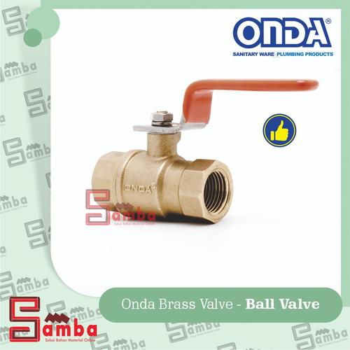 Jual Onda Ball Valve 1/2" Brass Valve Onda Kran Drat Kuningan Bola ...