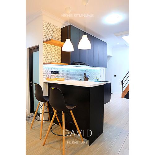 Jual Kitchen Set Custom Dapur Minimalis Hitam Pancoran - Jakarta Utara ...