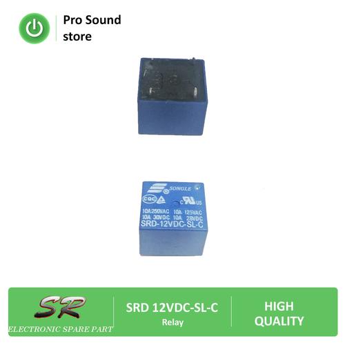 Jual Relay SRD 12VDC-SL-C Biru / Relay Biru Kaki 5 12 VDC SR JPN ...