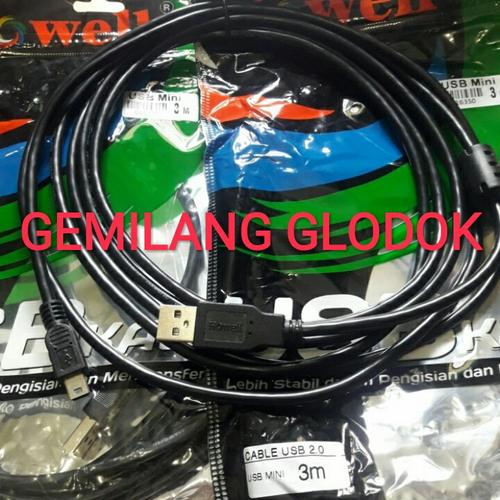 Jual NEW CABLE HOWELL 3M HIGH SPEED 5PIN/HOWELL KABEL DATA MINI USB 2.0 ...