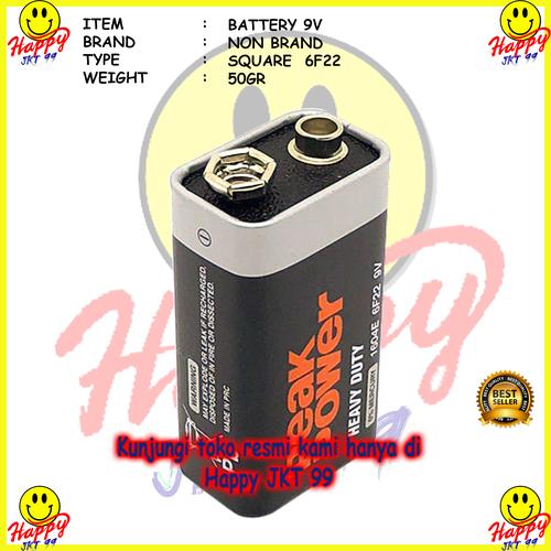 Jual BATERAI BATTERY PETAK KOTAK 9V 9 VOLT - BATERAI 9V - Jakarta Barat ...