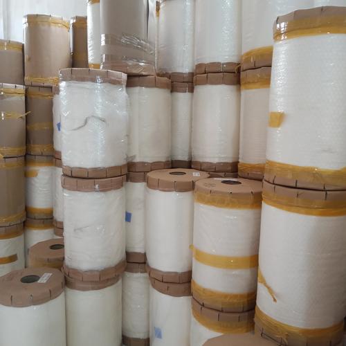 Jual plastik thermal bopp laminating uk 40 doff & glossy 18 mic 3000m ...