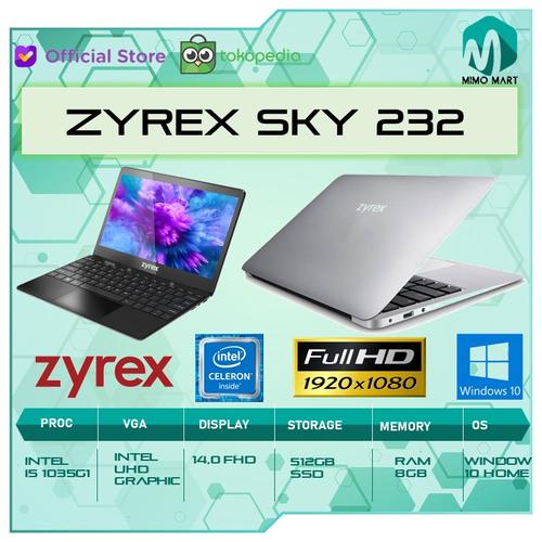 Promo Zyrex Sky 232 N4020 4GB 256ssd+64GB W10 11.6FHD BT - Black Cicil ...