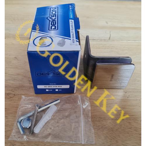 Jual Glass Clip L Dekkson Dekson GC 018 Jepitan Klip Pintu Kaca ke Tembok - 1 PC - Jakarta Utara ...