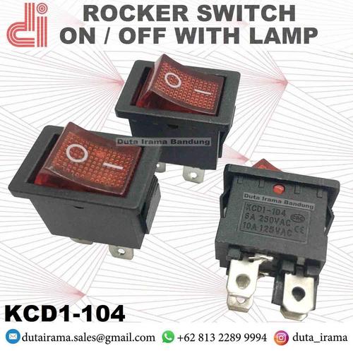 Jual Saklar Rocker Switch On/Off Kotak 4p + Lampu KCD1-104 - Kota ...